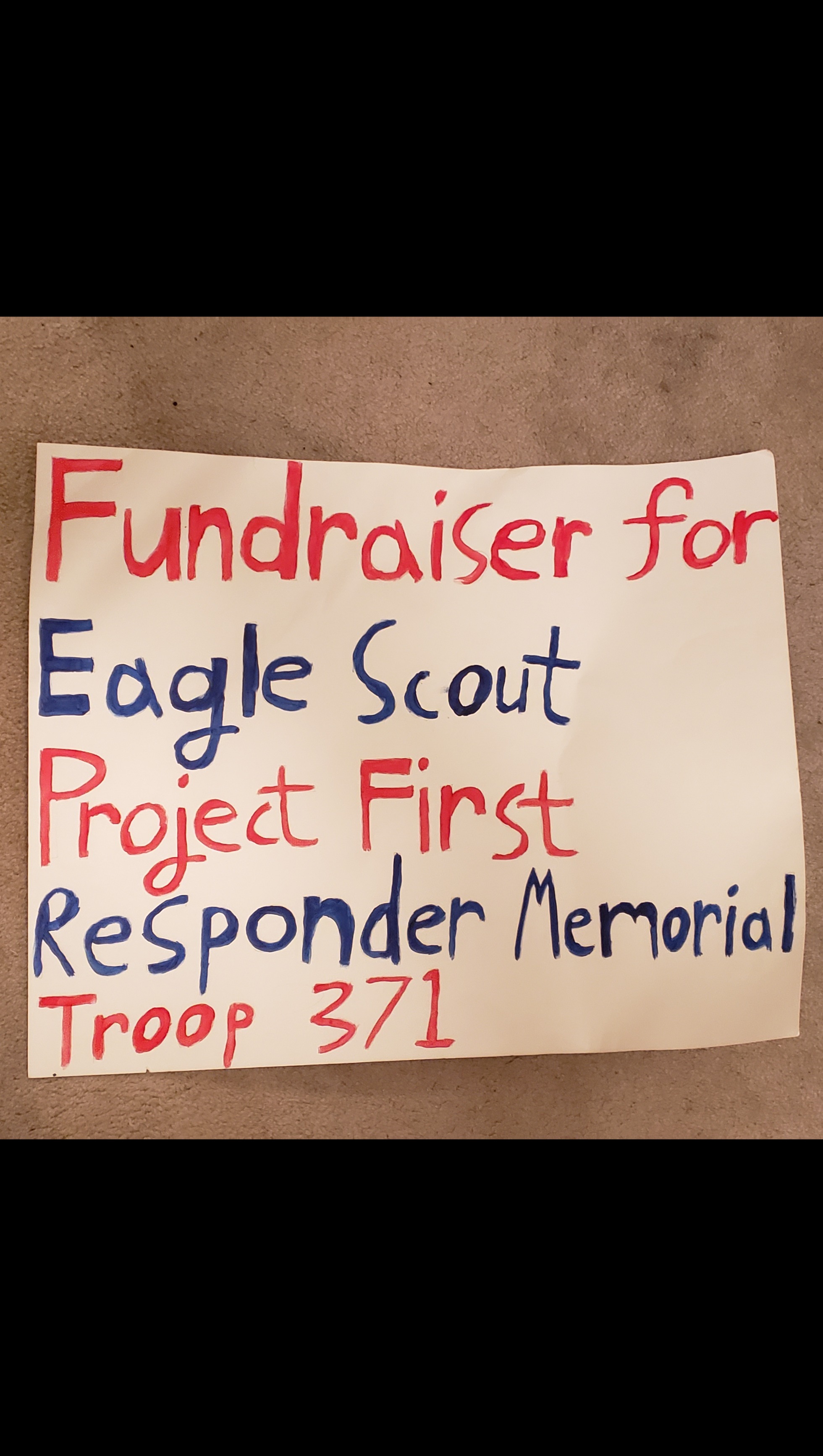 Fundraiser by Madelynn Behrendt : Eagle Scout project First Responder ...