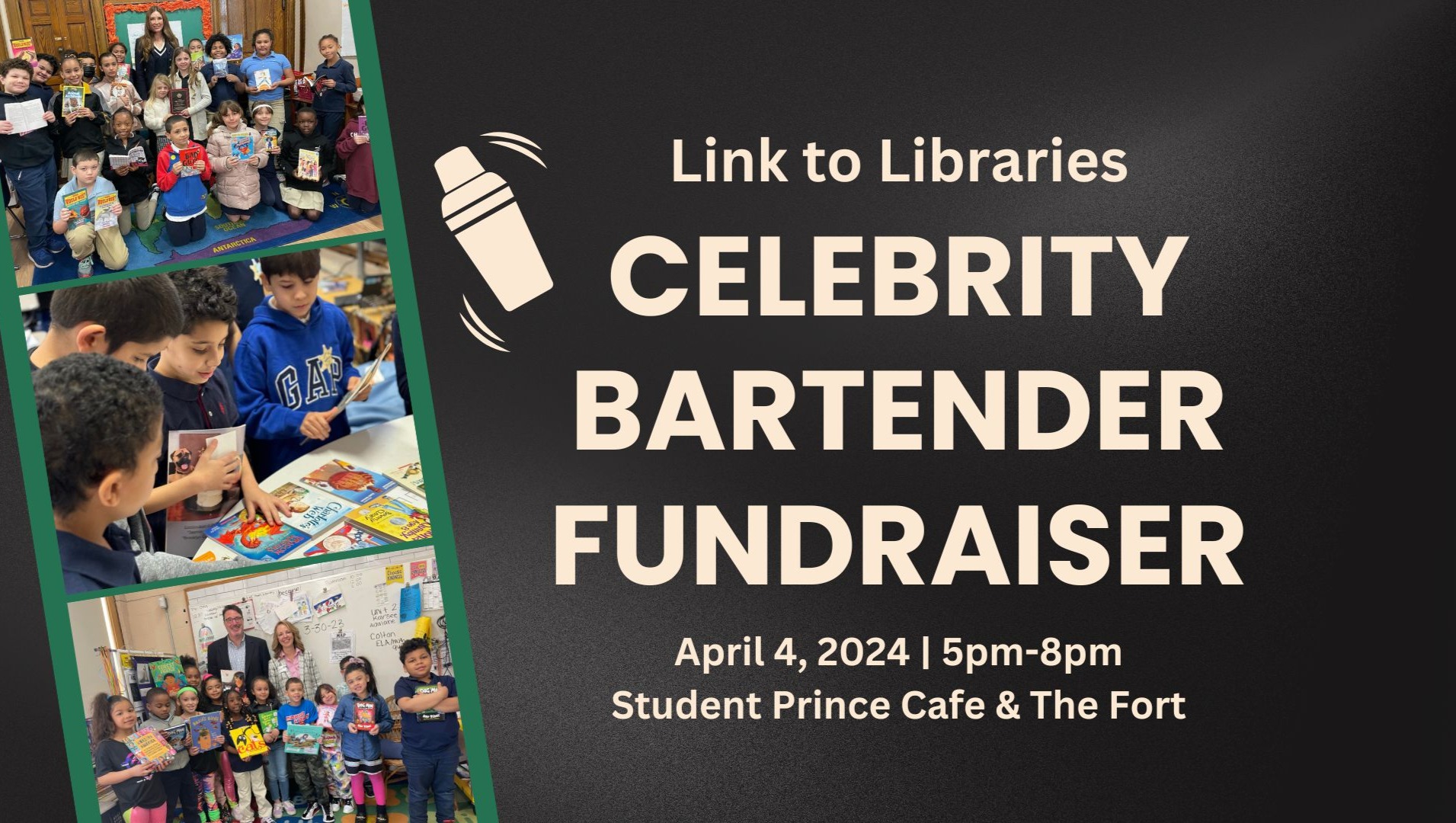 Fundraiser by Link to Libraries, Inc. : Link to Libraries Celebrity Bartender Fundraiser
