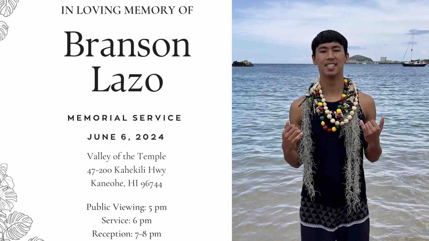 Fundraiser for Nalani Lazo by Angelique Lee : Branson Lazo