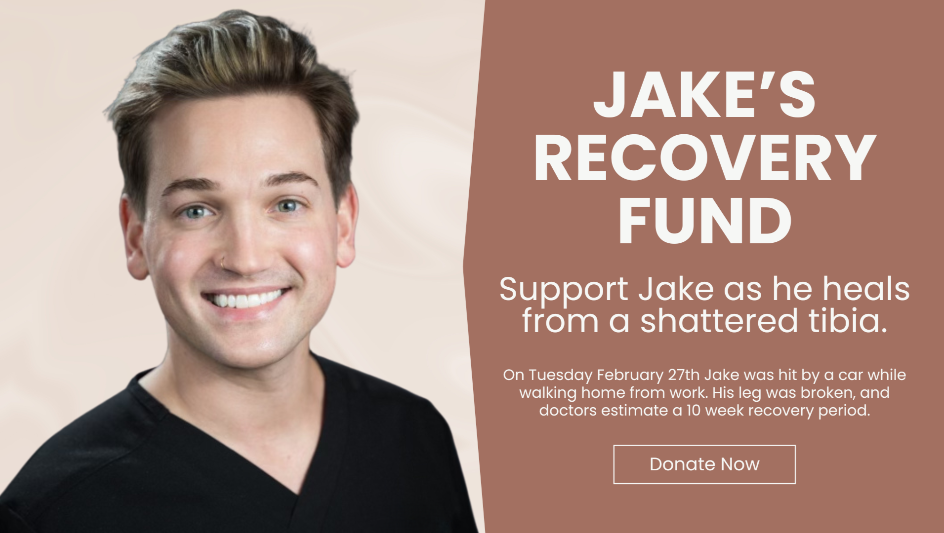 Fundraiser for Jake Lindsay by Sasha Martczyanov : Jake's Recovery Fund