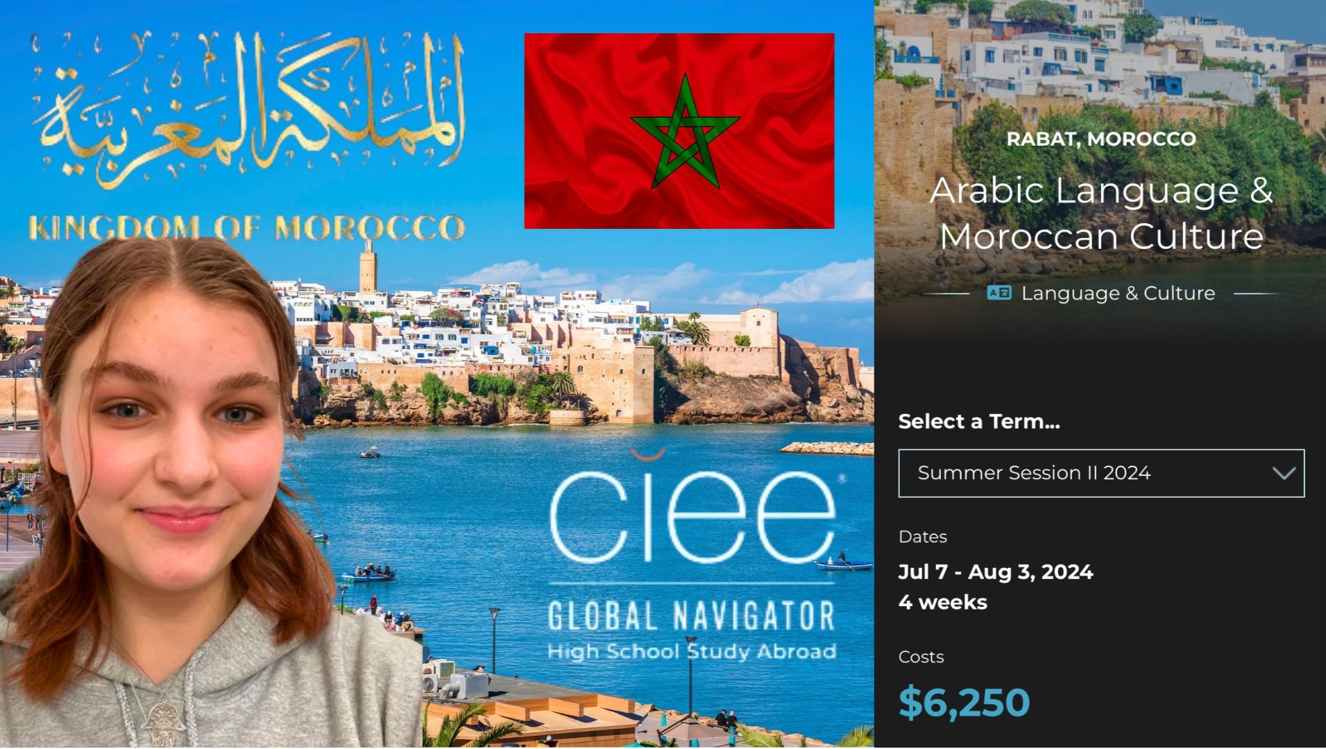 Fundraiser for Karen Engels by Clara Engels : Arabic Study Abroad in Morocco