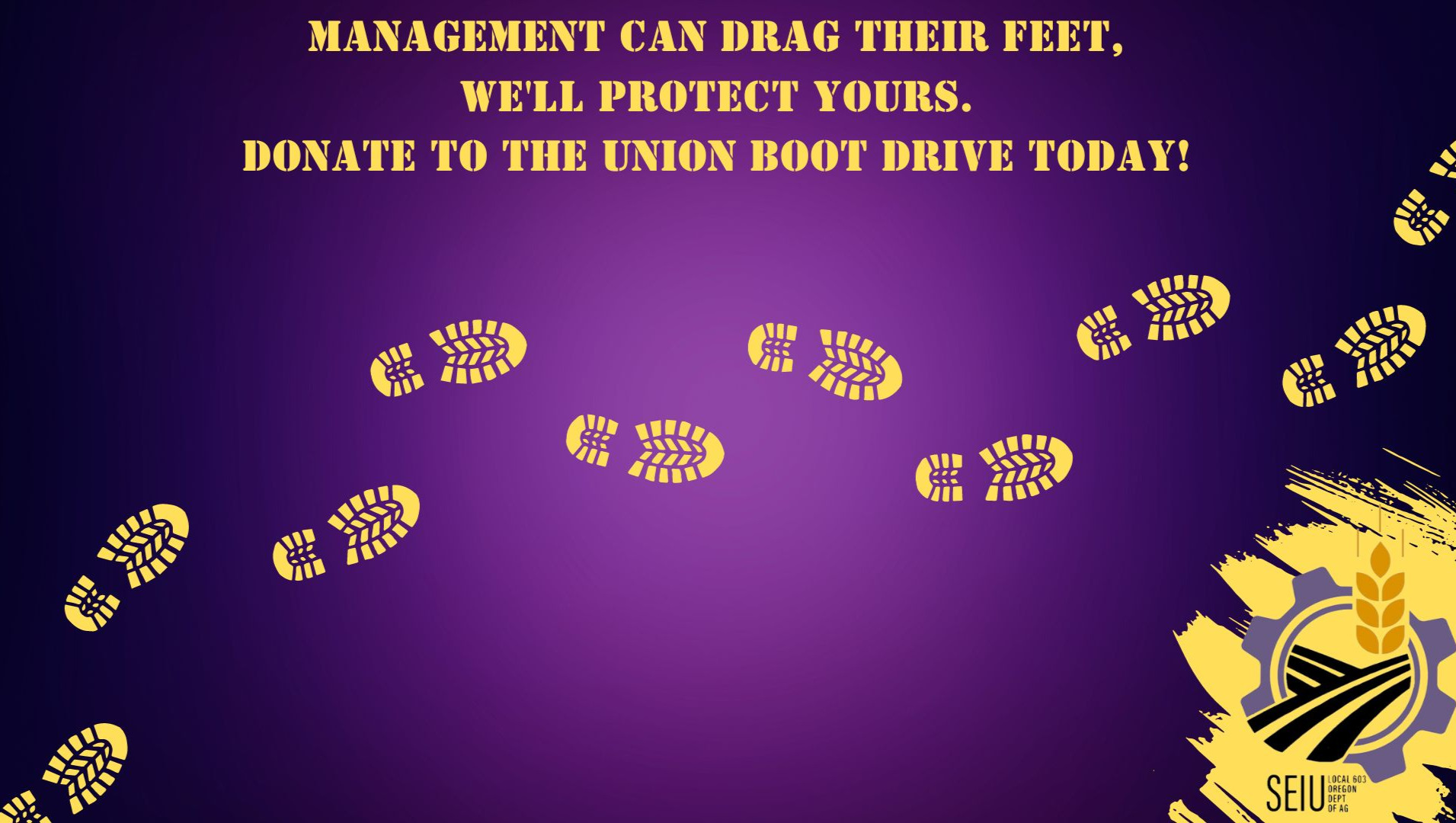 Fundraiser by Max Ragozzino : Boot Drive for SEIU 503 Agriculture Sublocal