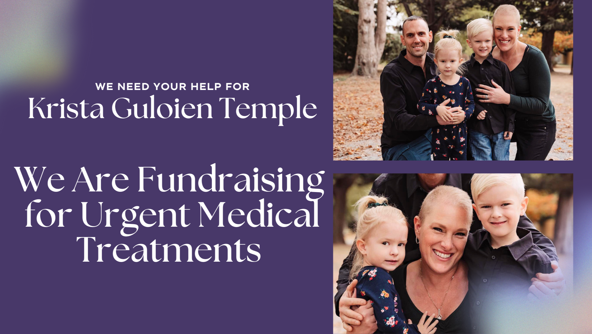 Fundraiser for Krista Temple by Marla Guloien : Support Life Saving ...