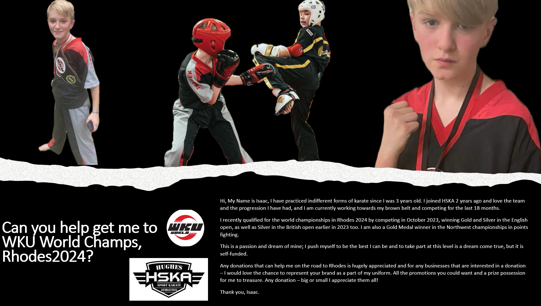 Fundraiser by Marie Rawlinson : Get Isaac to the World Championships ...