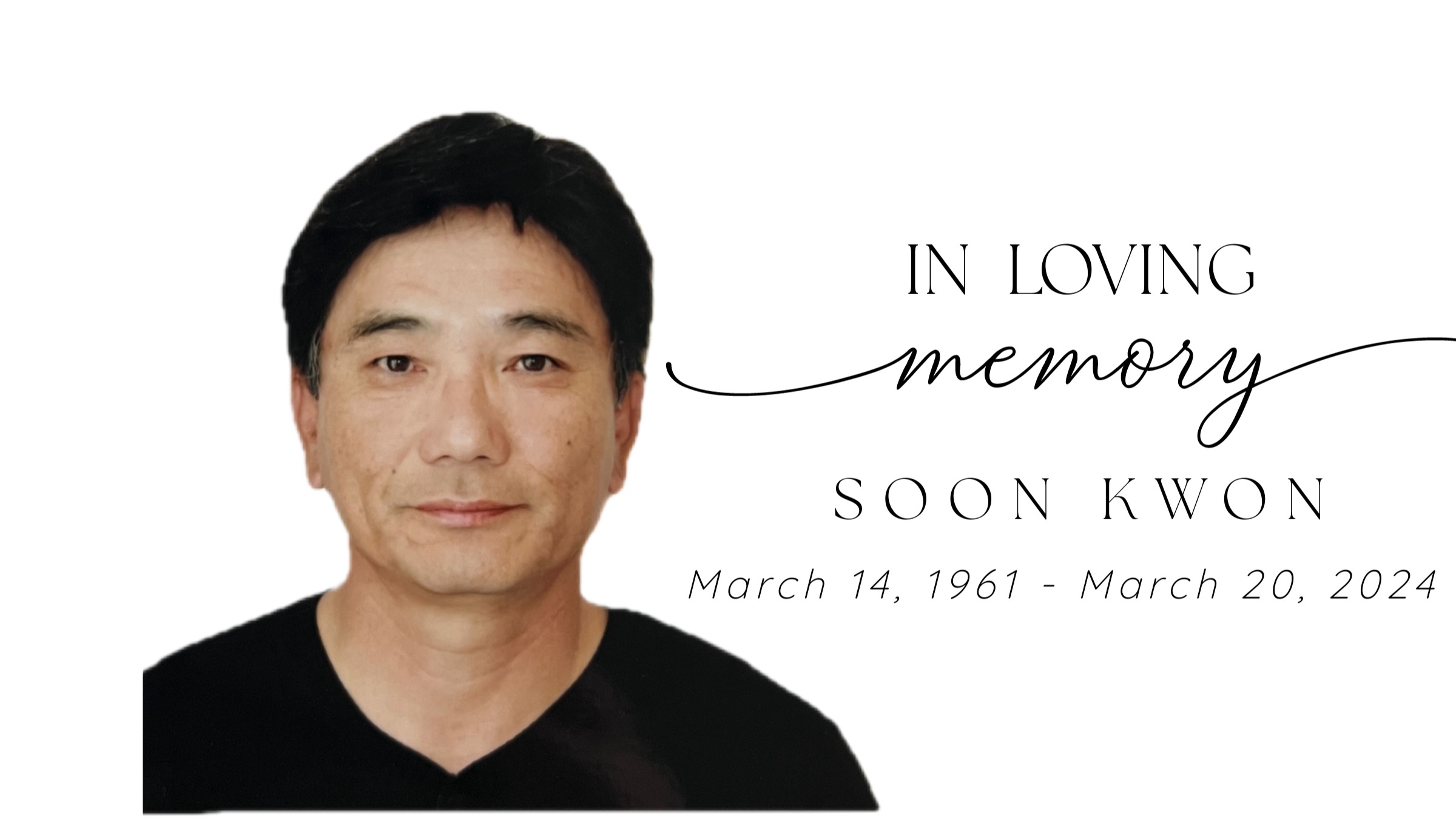 Fundraiser for Kevin Kwon by Lisa Lampon : Funeral& Memorial Fund for ...