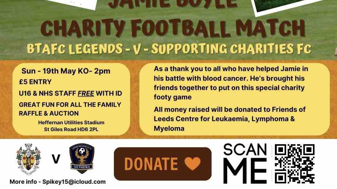 Fundraiser by Jamie Boyle : Charity football match