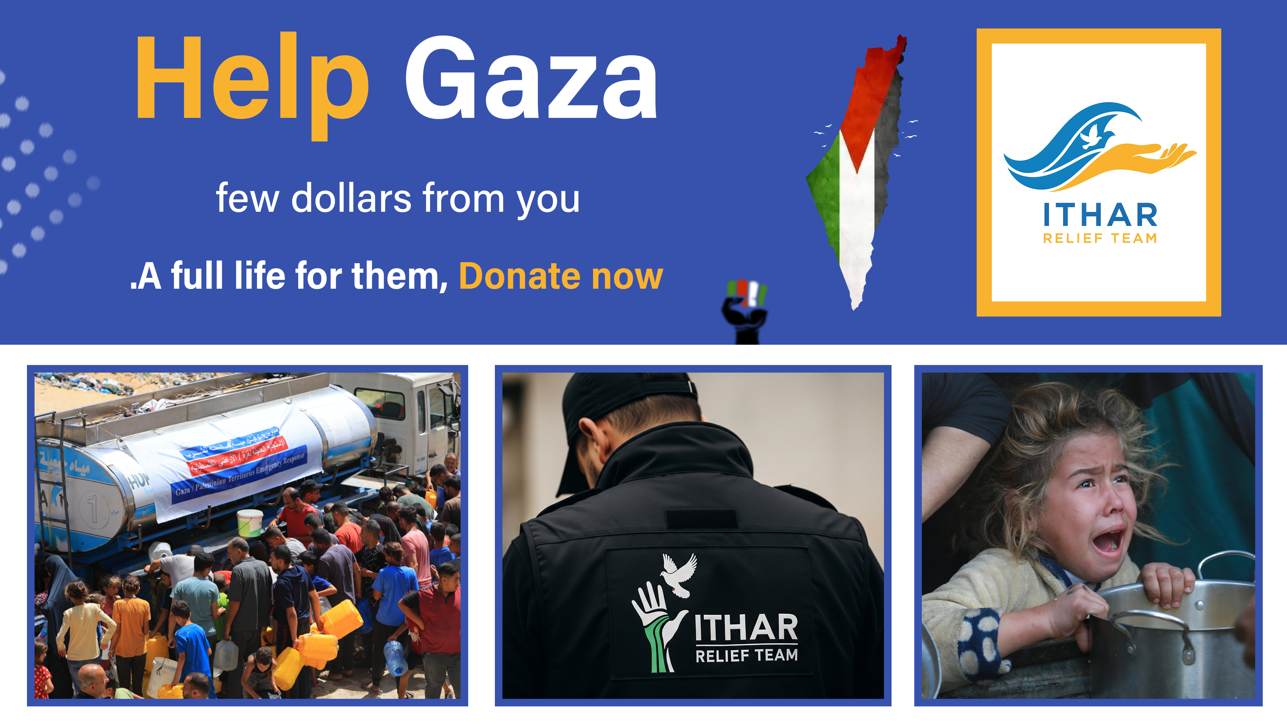 Fundraiser by Tamer Almuzainy : Contribute to Gaza Relief - Eithar Team