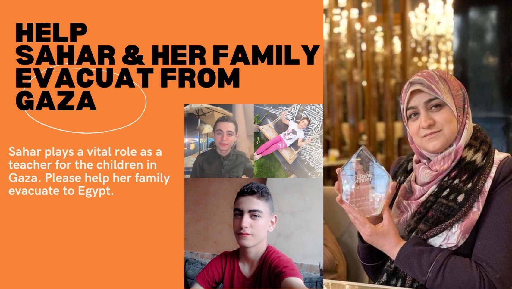 Fundraiser for Sara Wood by Mari Amitani : Help Sahar and her family ...