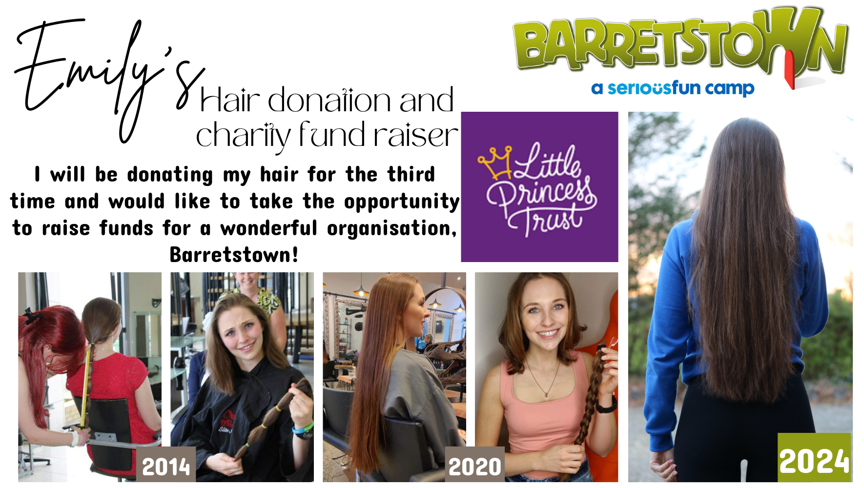 Fundraiser by Emily Guilfoyle : Emily's hair donation and charity fundraiser!