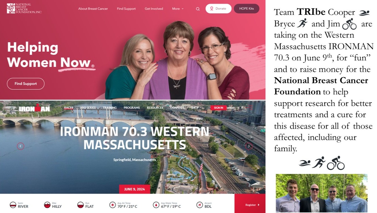 Fundraiser by James Castellone : Western Mass IRONMAN Support Breast Cancer