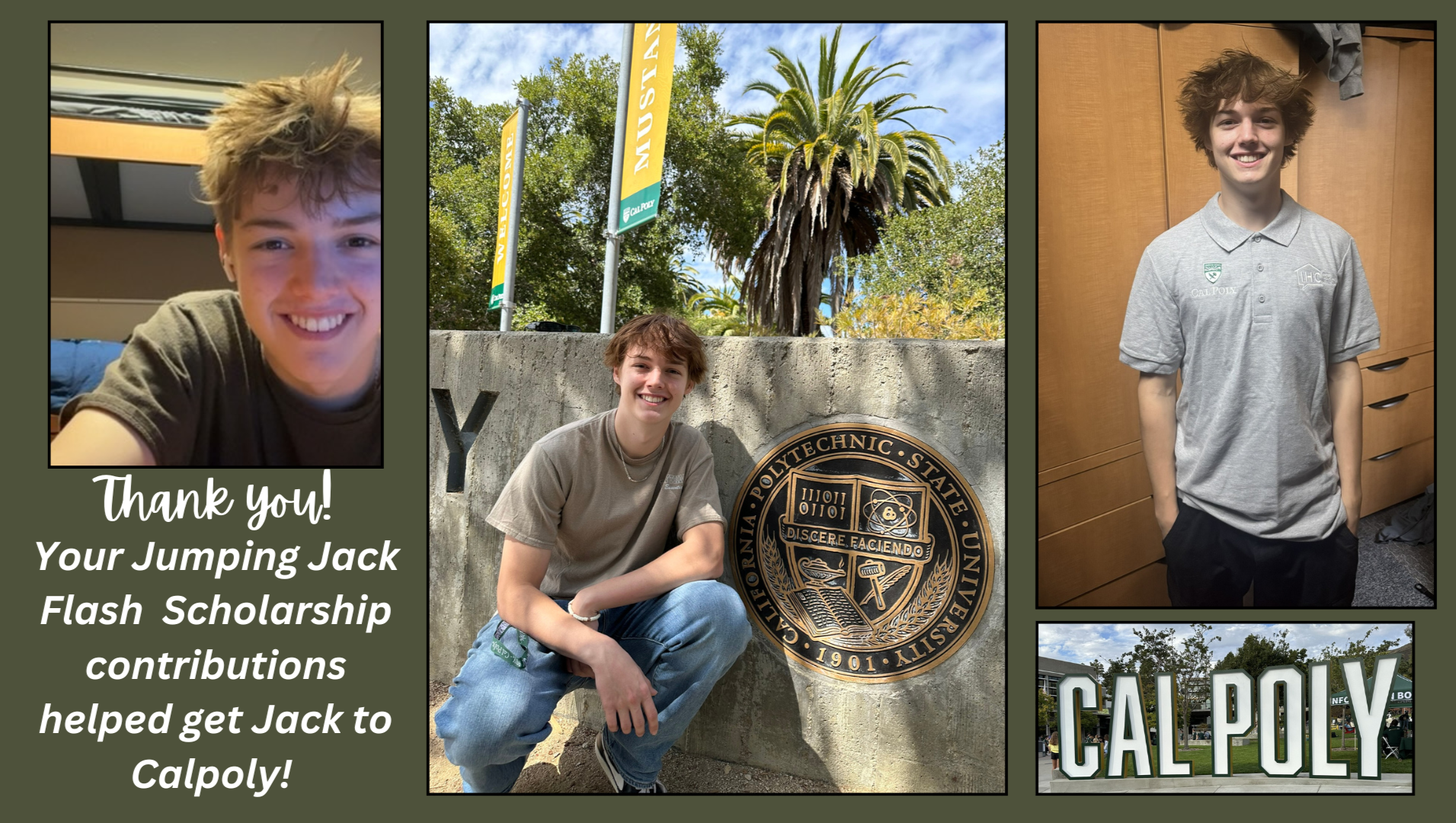 Fundraiser by Leslie Carter : $10 For Jumping Jack Flash Cal Poly ...