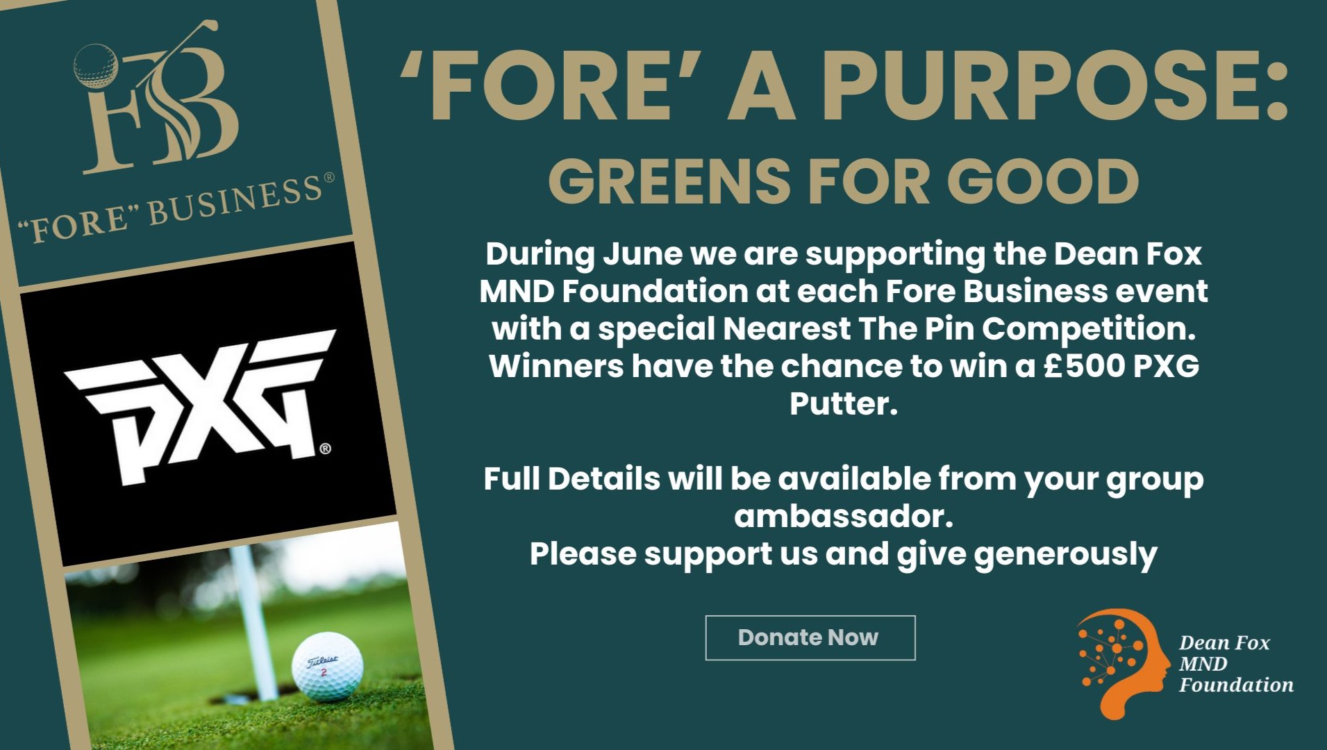 Fundraiser by Sarah Holloway : Fore A Purpose: Greens 4 Good Nearest ...