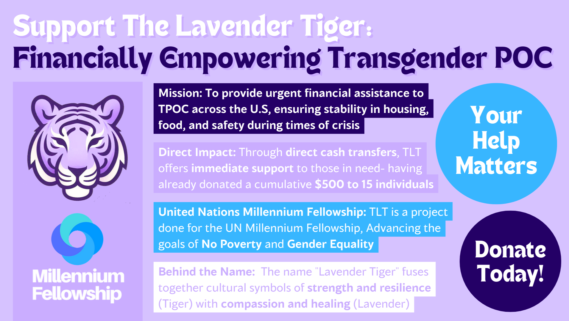 Fundraiser by The Lavender Tiger Initiative : Support Transgender ...