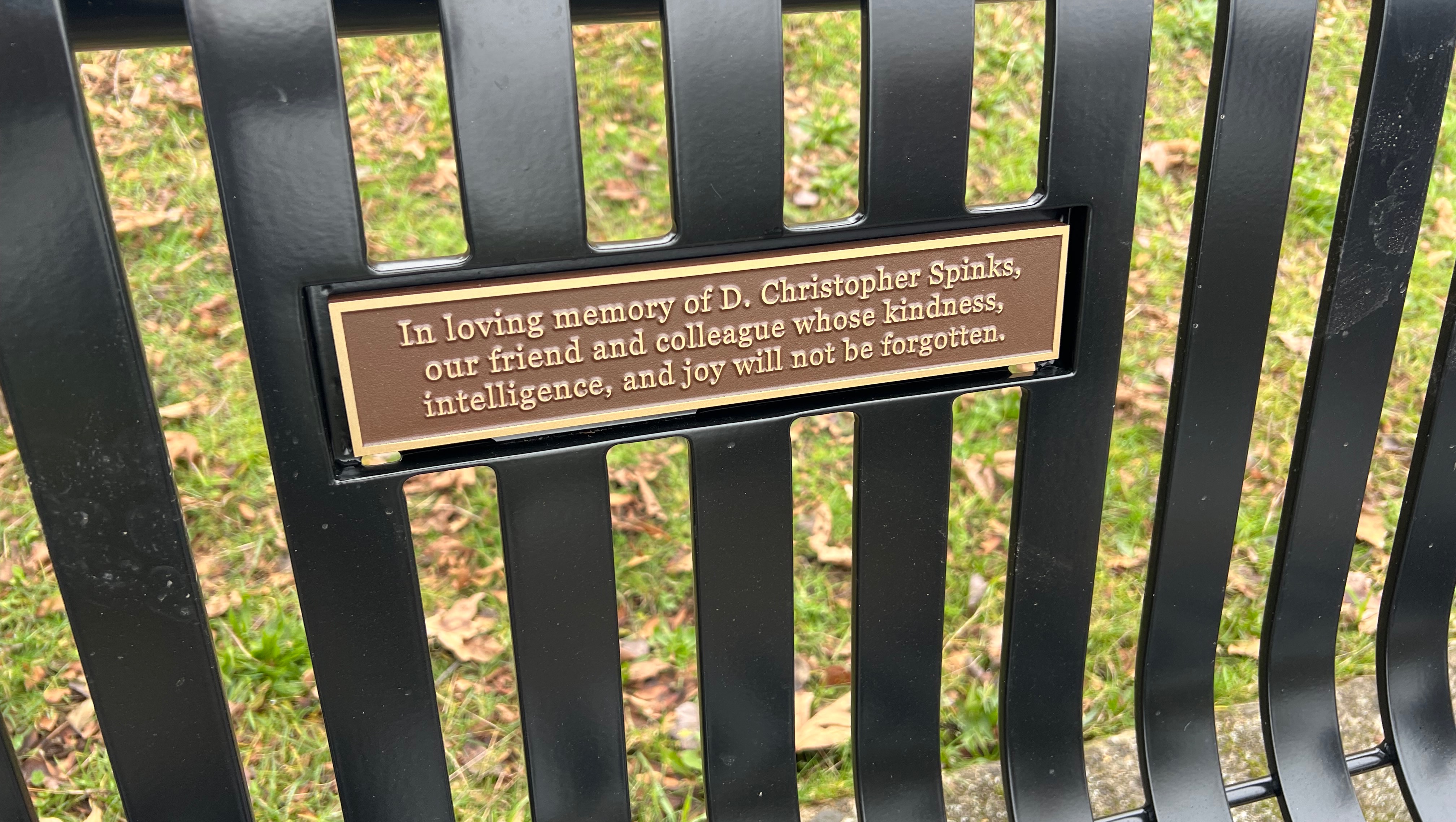 Fundraiser by Charlie Collier : Support Chris Spinks' Memorial Park Bench