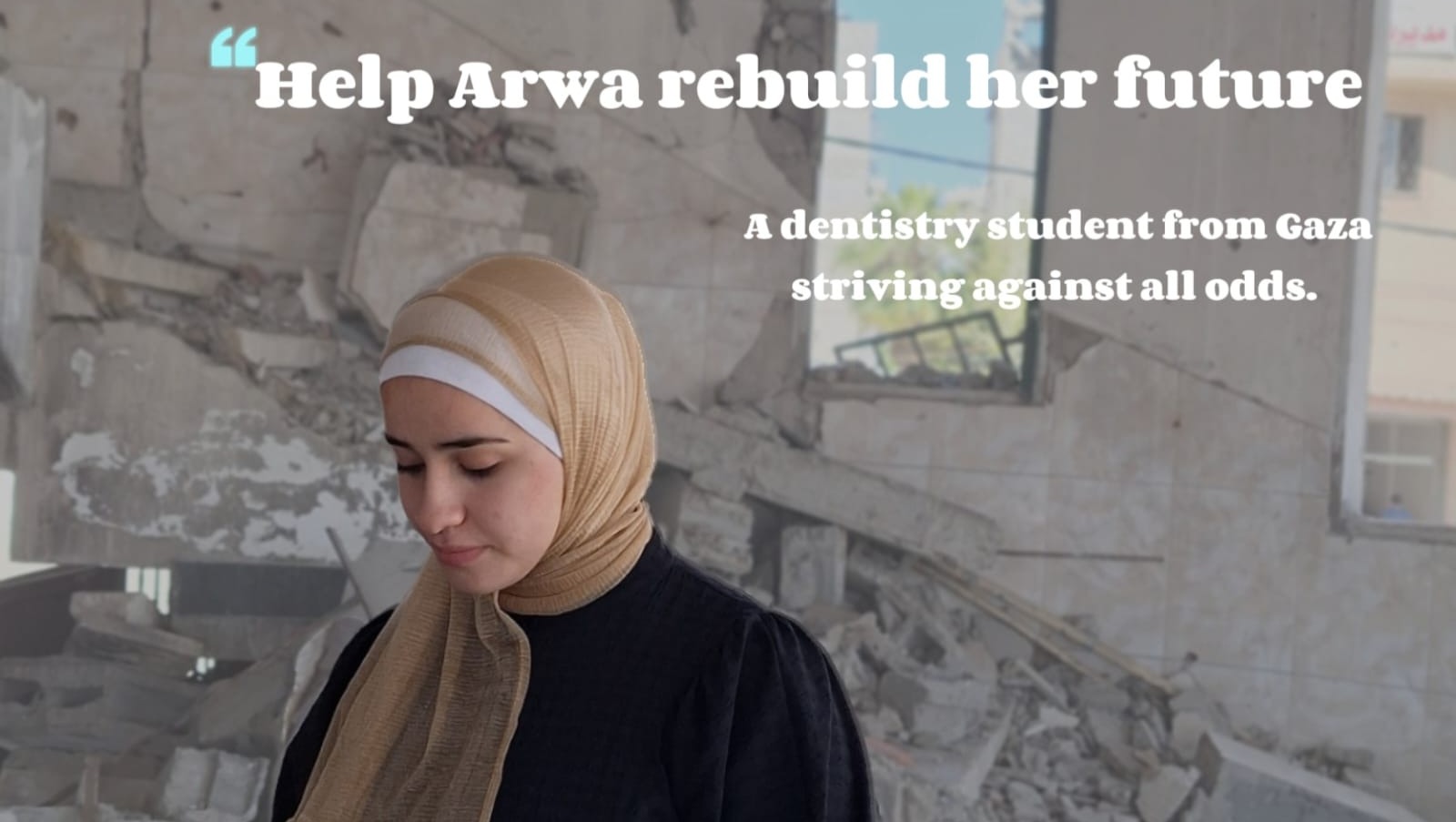 Fundraiser by Alice Rimoli : Support Arwa’s dream: a Gazan student