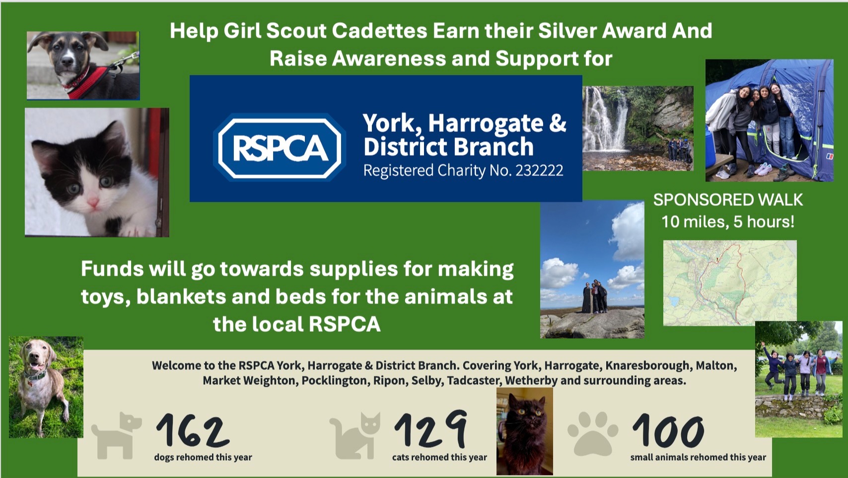Fundraiser by Alex Zucker : Girl Scouts Raising Funds For RSPCA York