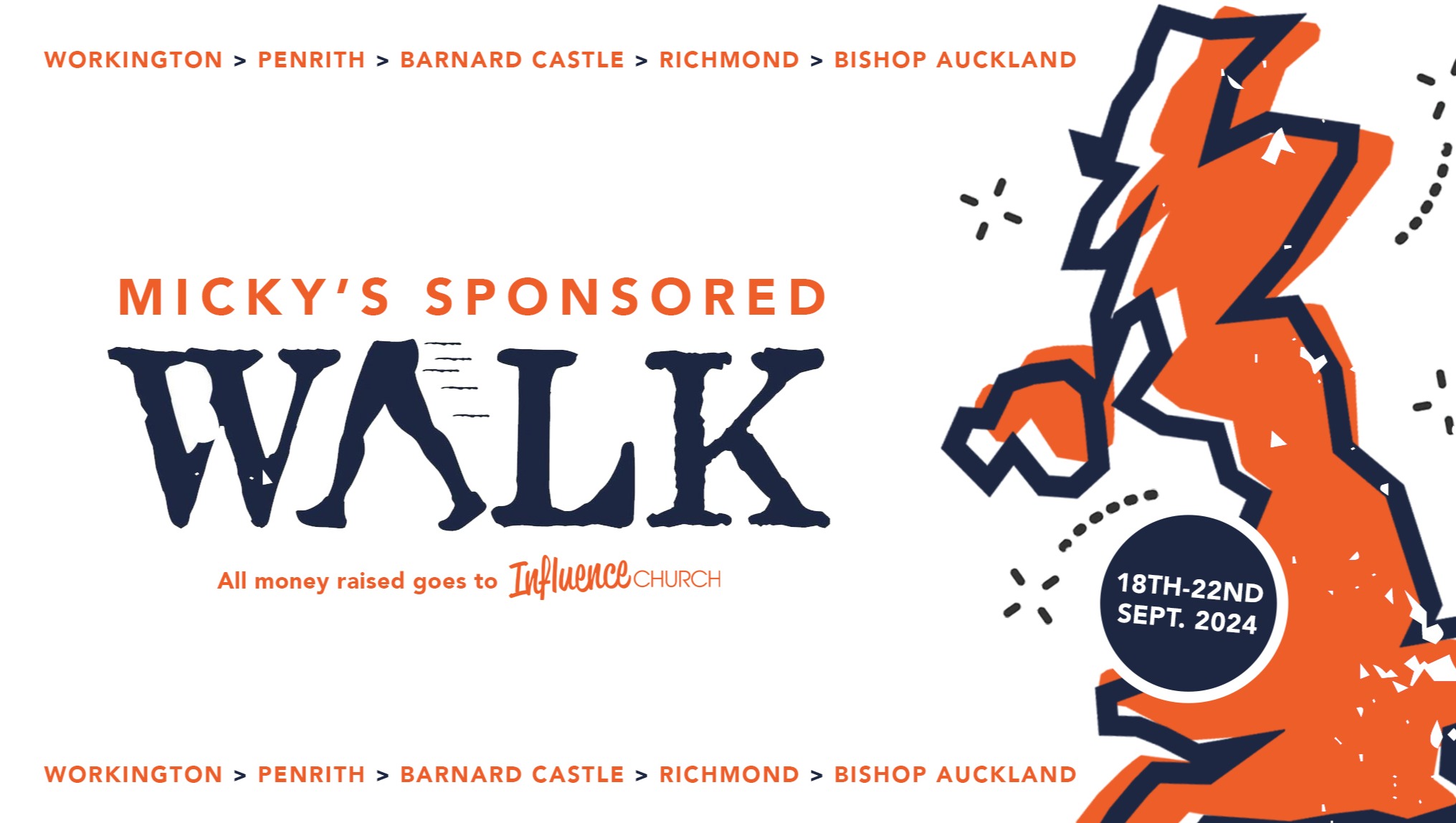 Fundraiser by Peter Heslop : Micky's Sponsored Walk