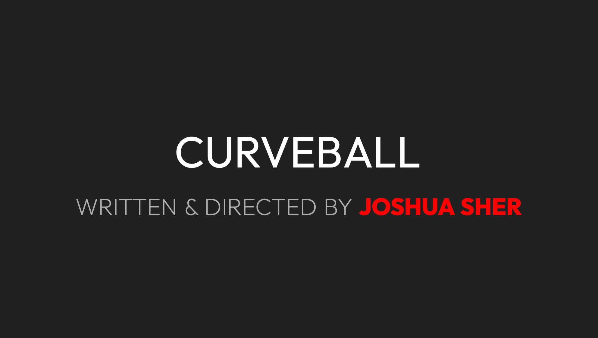 Fundraiser by Joshua Sher : Support Joshua Sher's Senior Thesis Film ...