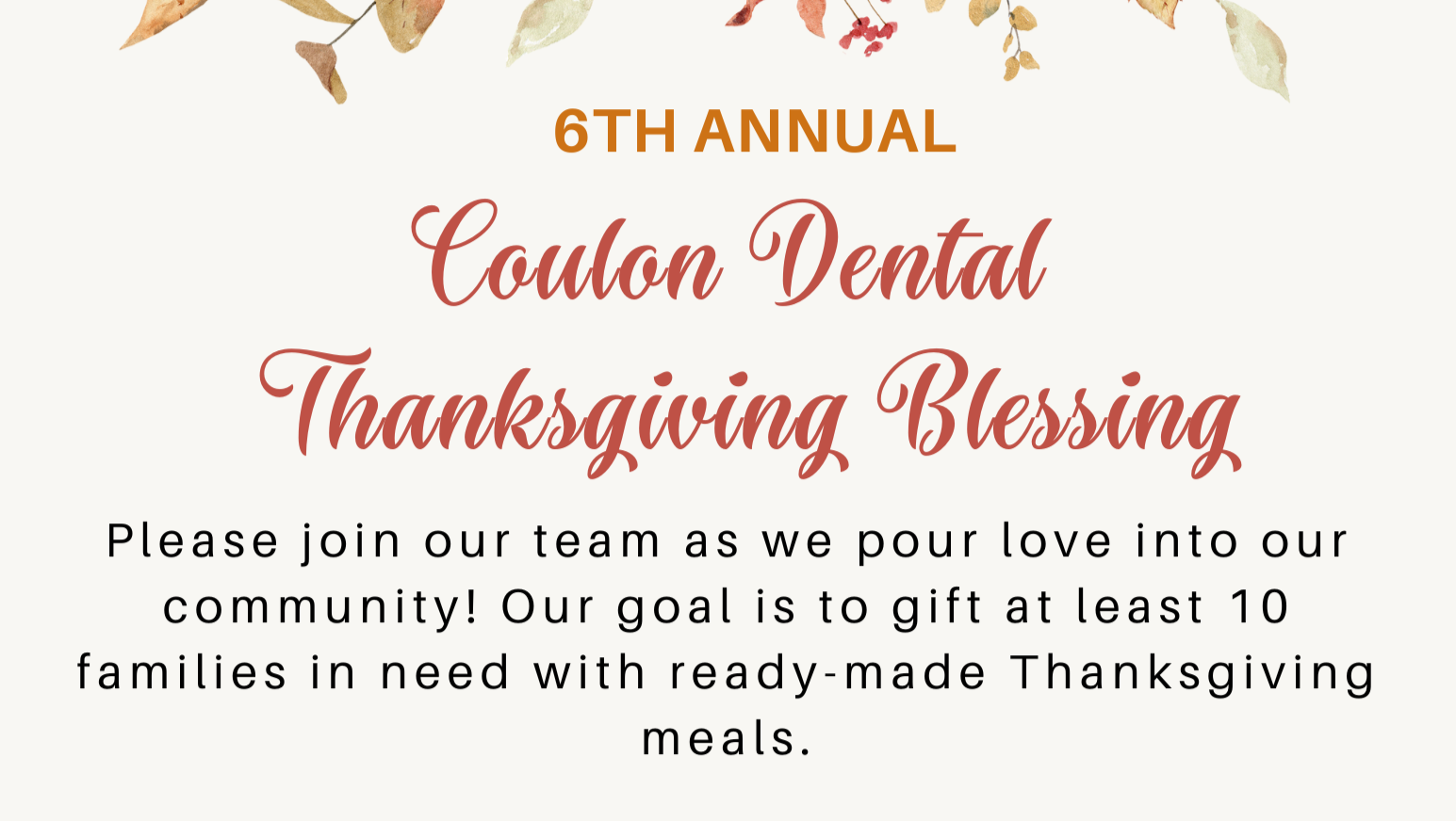 Fundraiser by Meredith Horton : Join Us in Giving for Thanksgiving