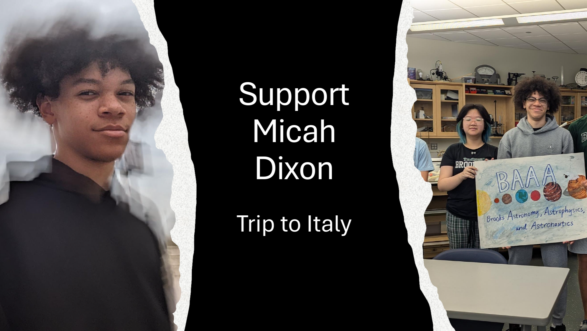 Fundraiser by Crystal Dixon : Support Micah's Life-Changing Experience to Travel to Italy