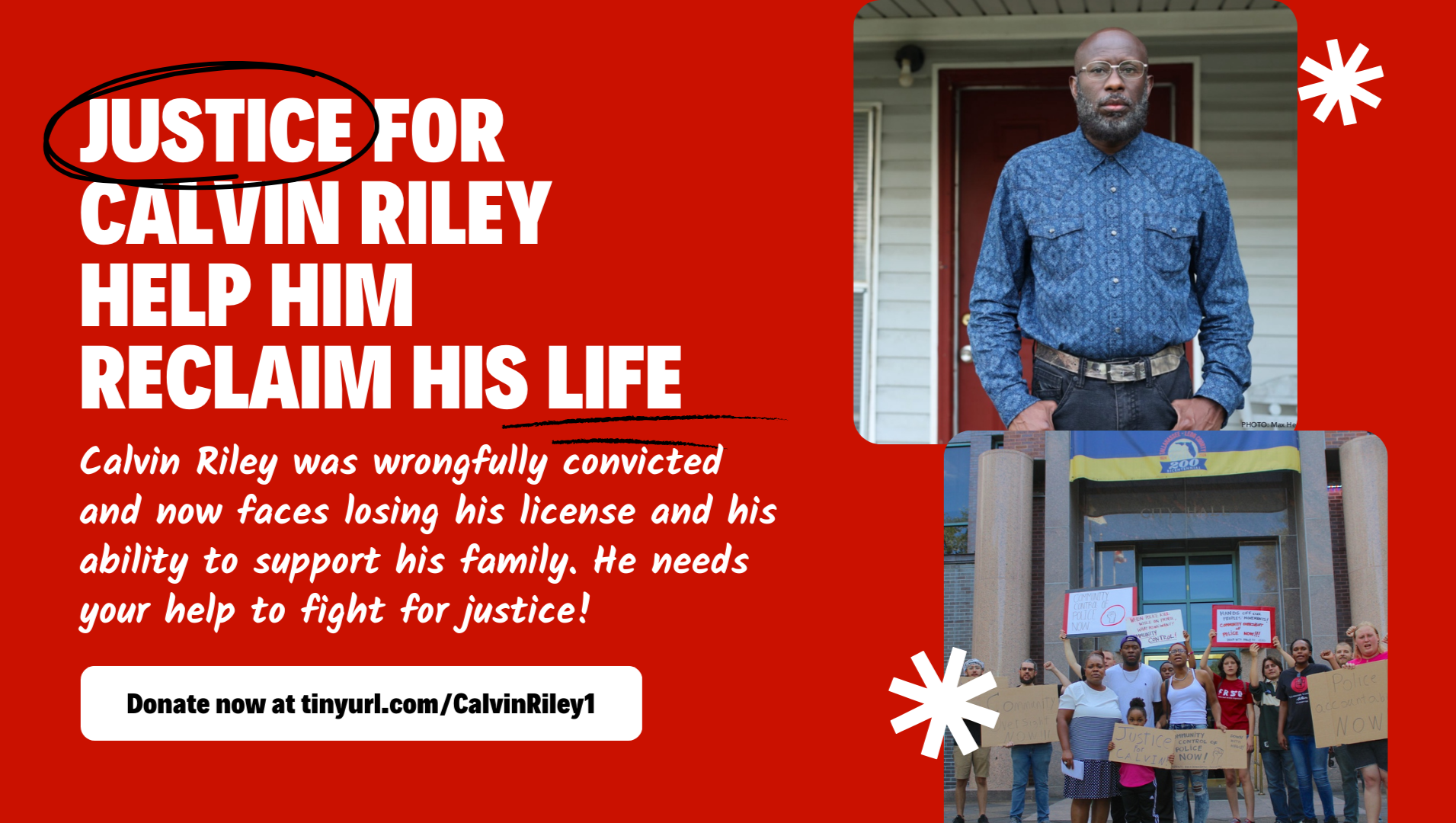Fundraiser by Regina Joseph : Help Calvin Riley Fight for Justice and ...