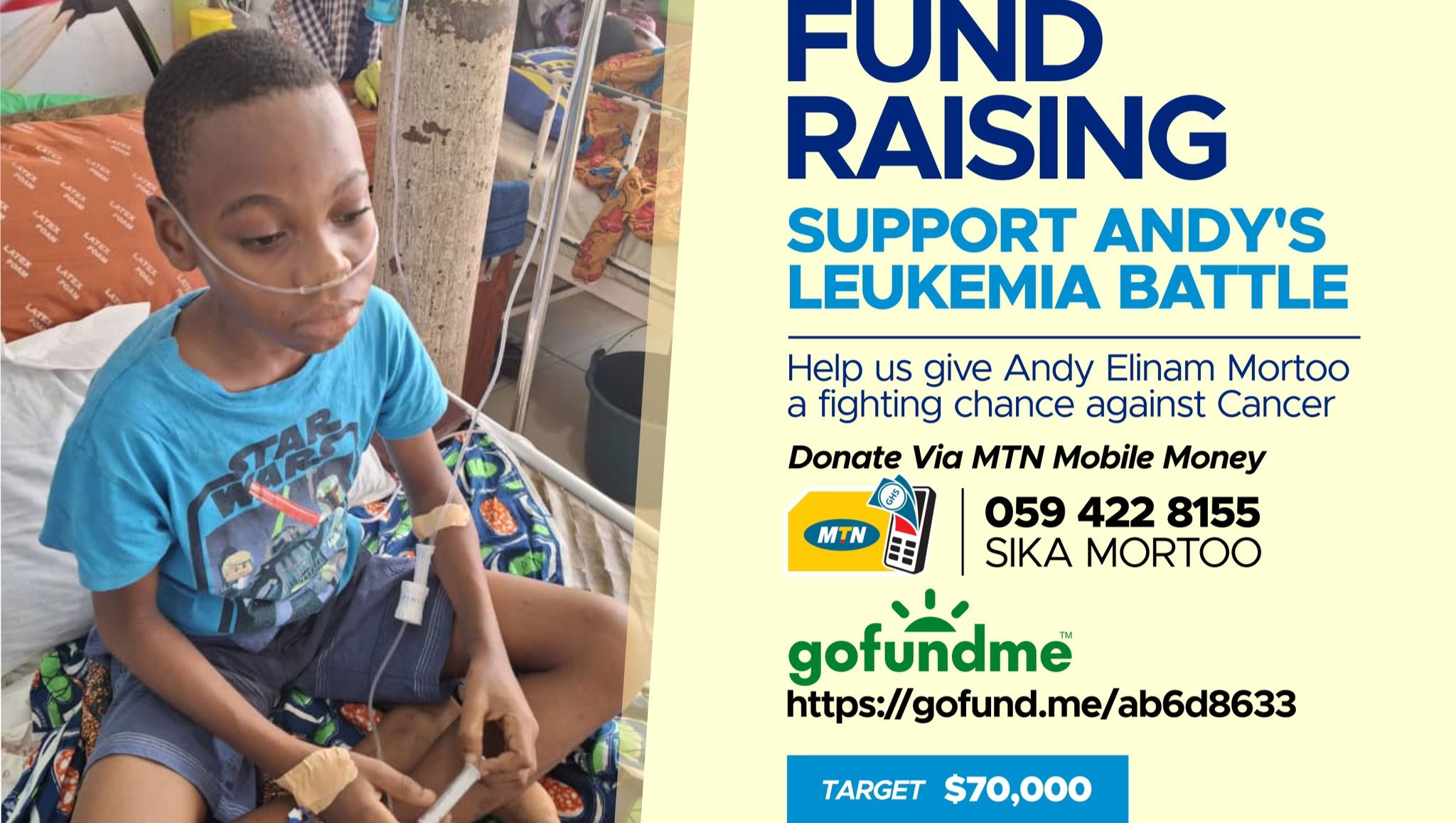 Fundraiser for Beryl Avah by Mortoo Family : Support Andy's Leukemia Battle