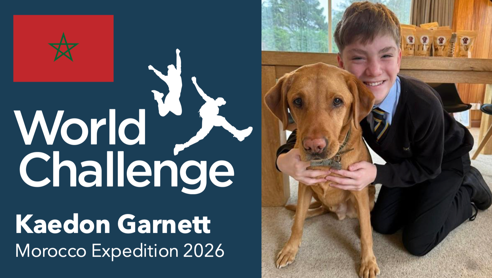 Fundraiser by Rob Garnett : Help Kaedon Reach Morocco!