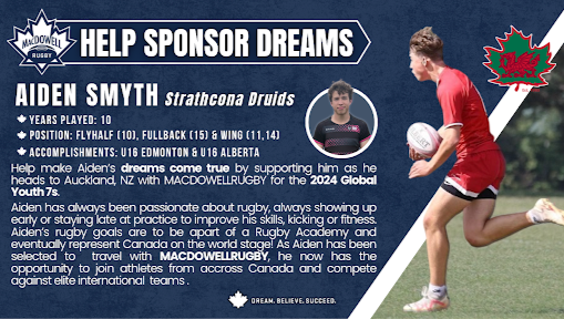 Fundraiser for Strathcona Jr Druids RFC by Denise Roy : Help Sponsor Dreams