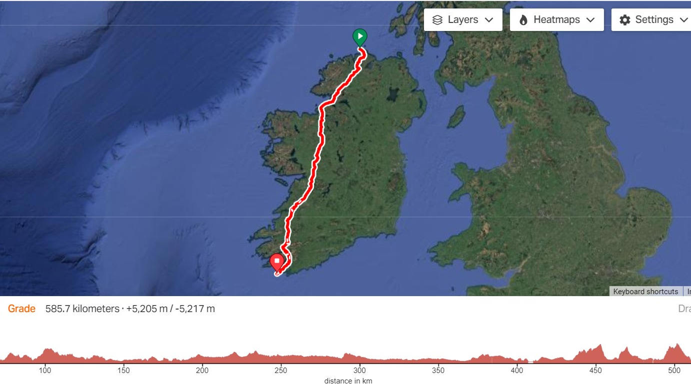 Fundraiser for Jaime Edwards by Paul Molloy : Mizen to Malin Cycle