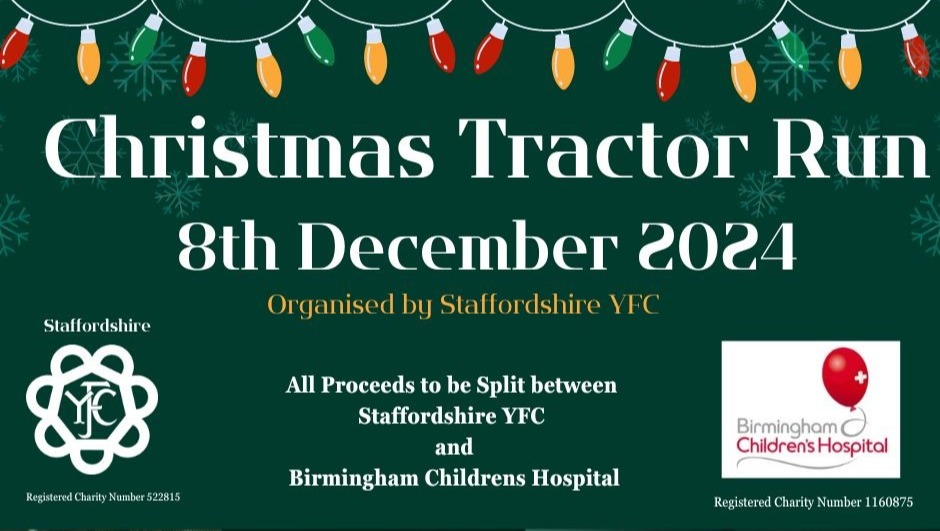 Fundraiser by STAFFORDSHIRE YFC : Staffordshire YFC Tractor Run 2024