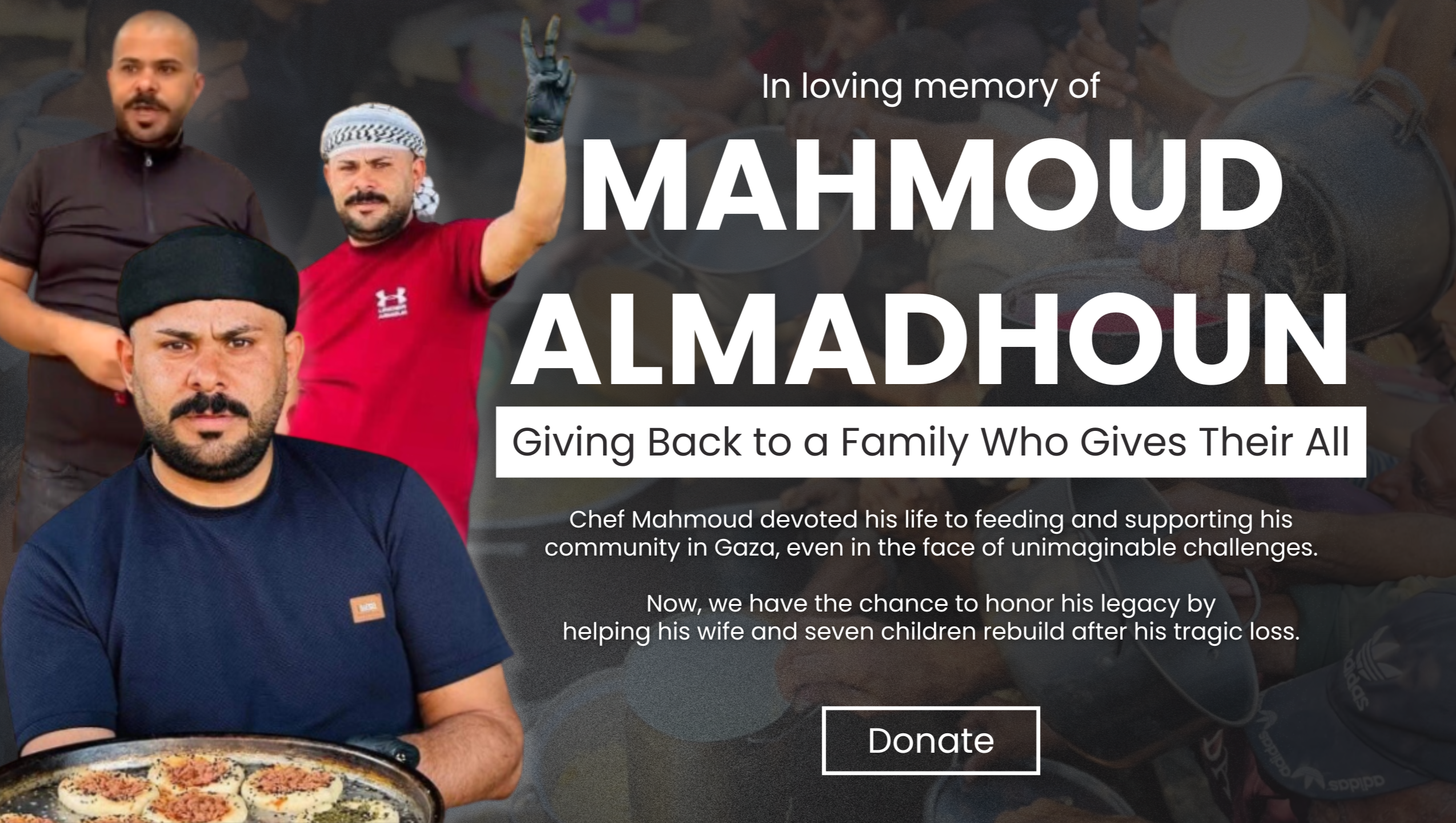 Fundraiser for Hani Almadhoun by Mara Kronenfeld : Honor Chef Mahmoud’s ...