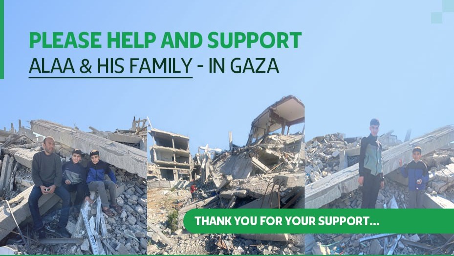 Fundraiser by Salama Alladaa : Help and support Alaa and his family in Gaza
