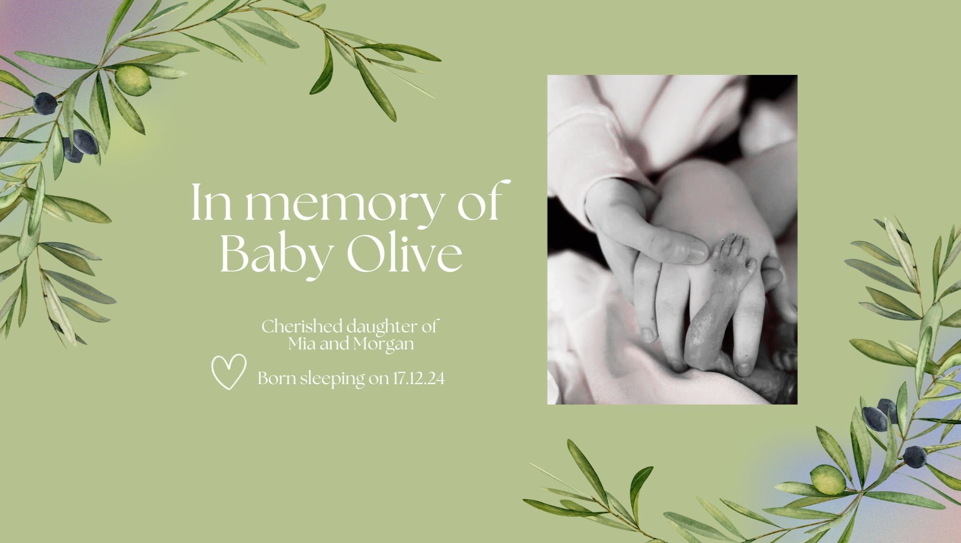Fundraiser for Denise Smith by Karleen San Jose : Baby Olive, cherished ...