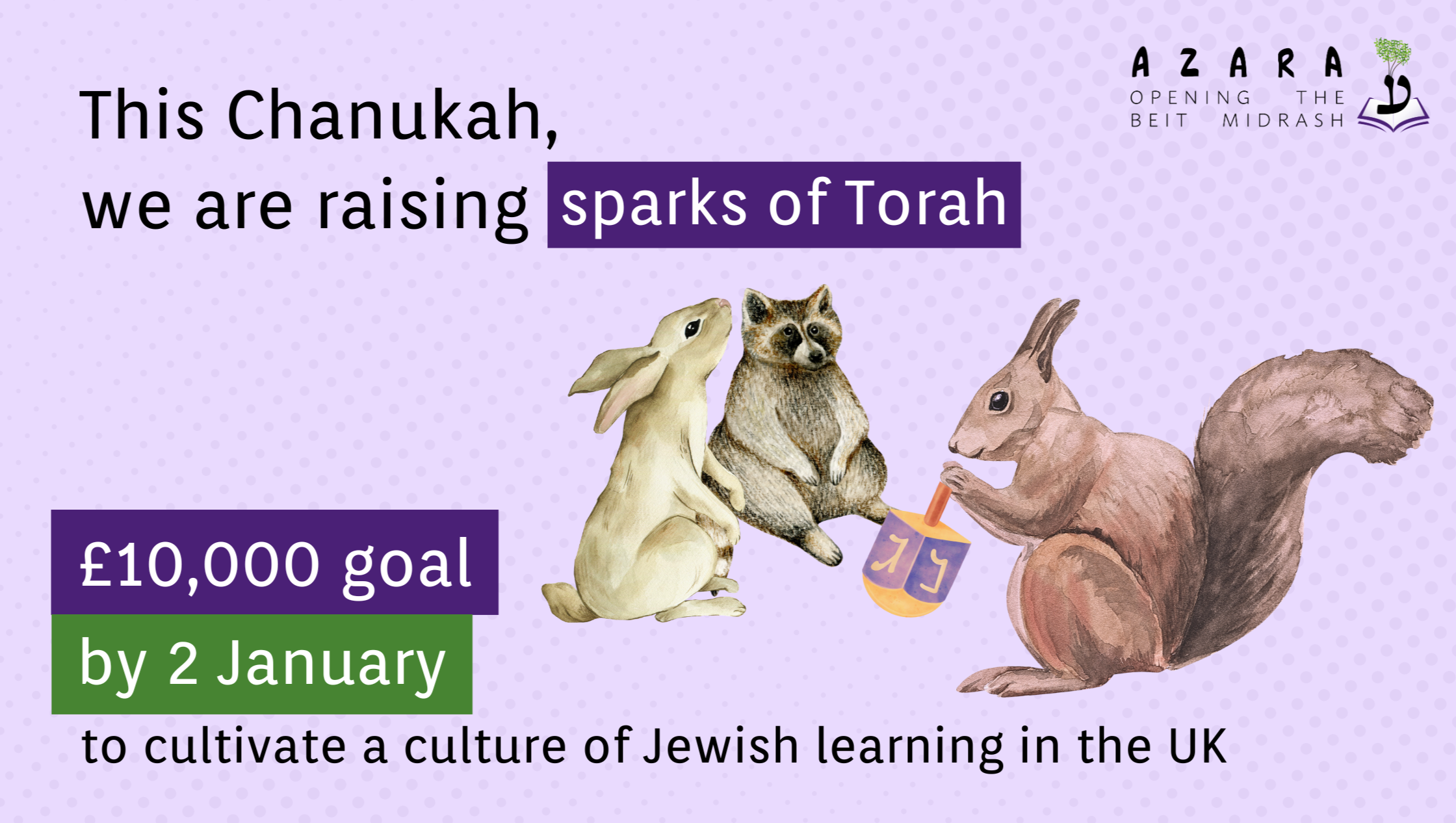 Fundraiser by Leah Jordan : Raising Sparks of Torah with Azara