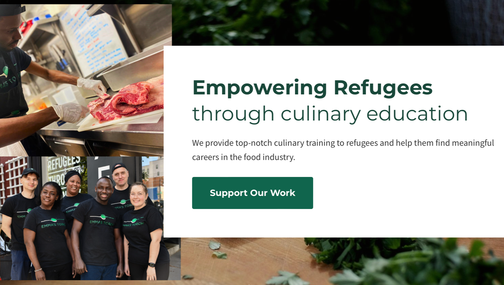 Fundraiser by Amanda Adamo : Donate to Emma's Torch: Culinary Training ...