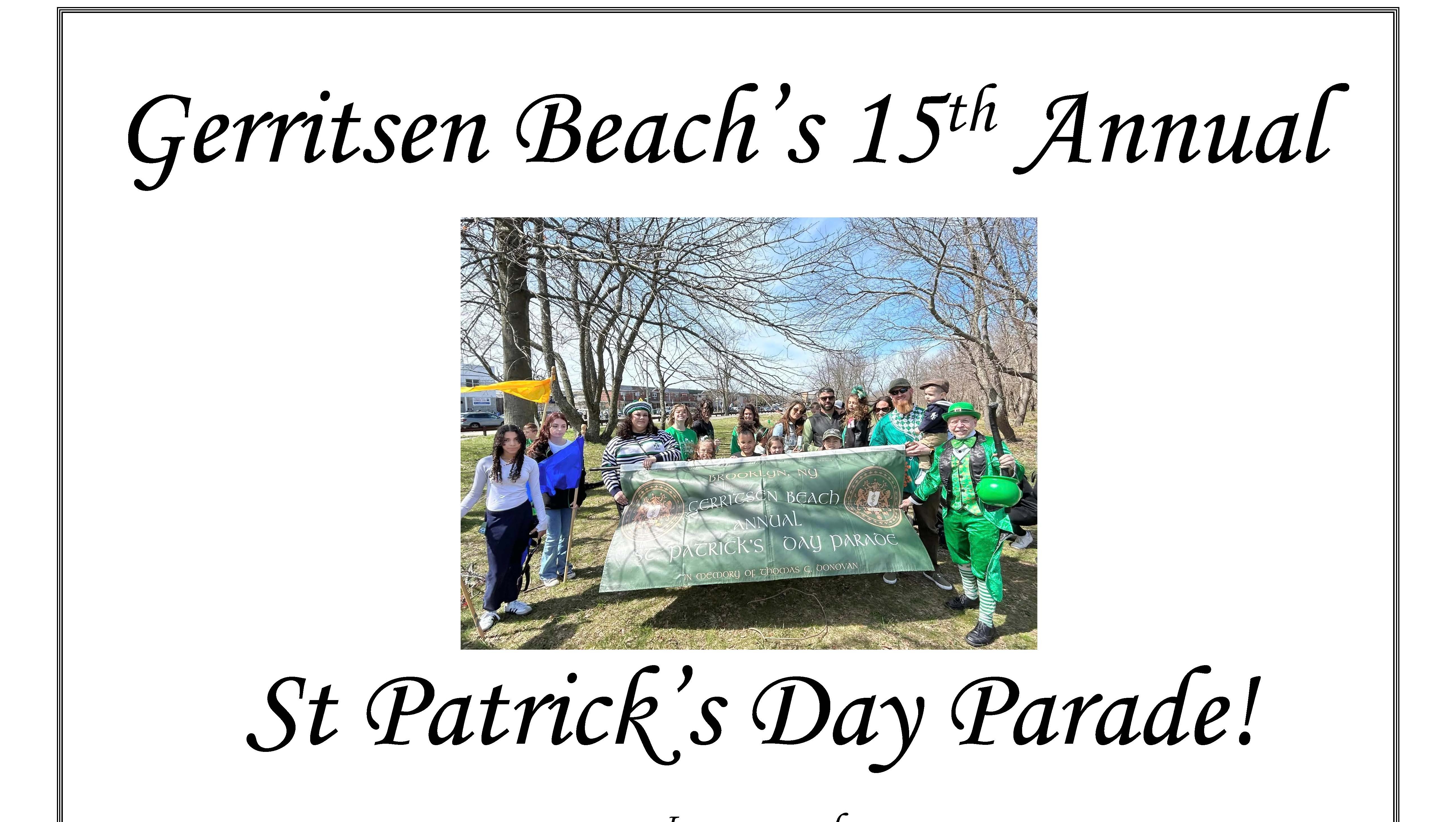 Fundraiser by Jim Donovan : Gerritsen Beach St. Patrick's Day Parade 2025