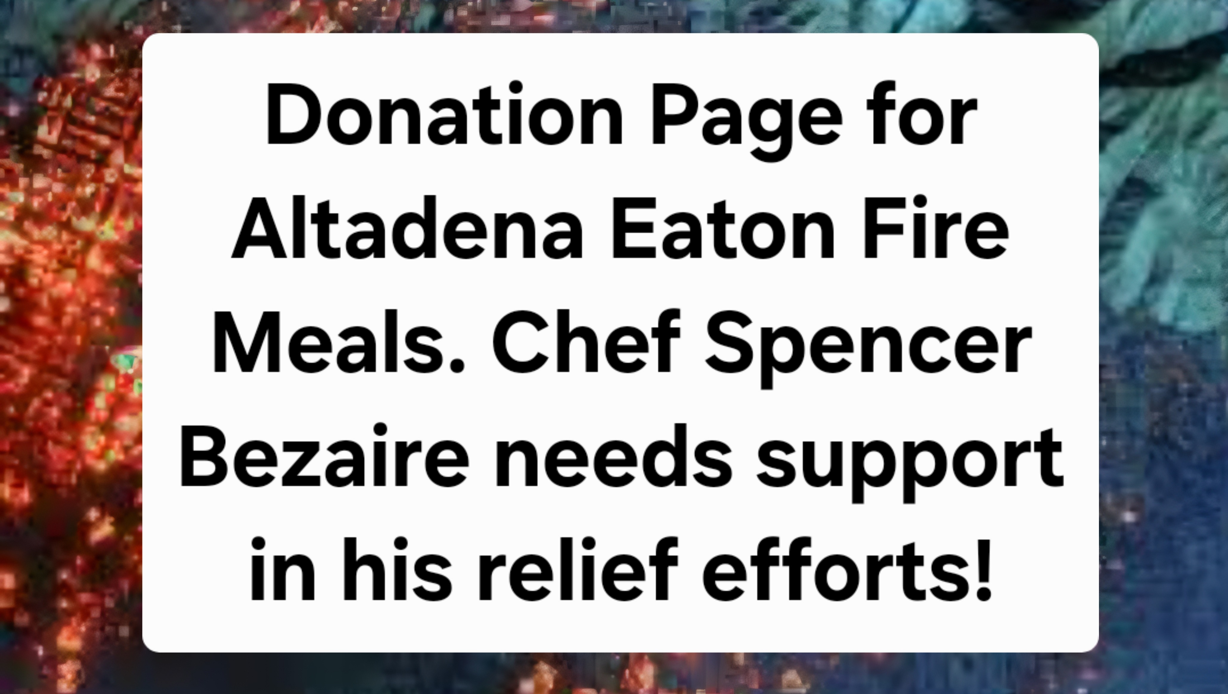 Fundraiser by Nui Bezaire : Help Chef Spencer Provide Meals After Eaton ...
