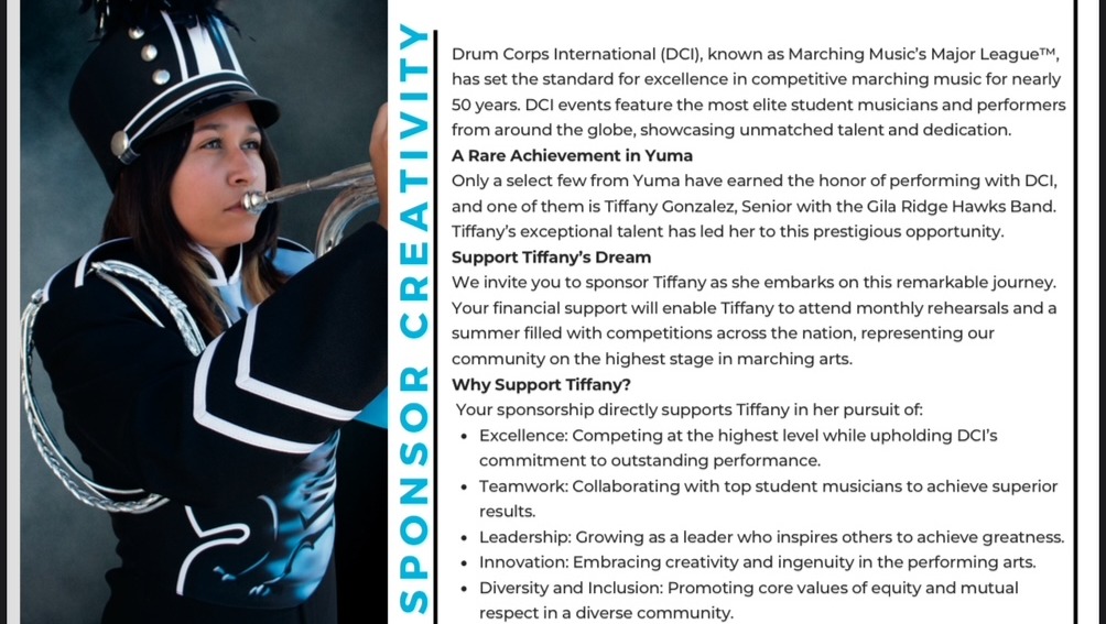 Fundraiser by Camilo Gonzalez : Support Tiffany Gonzalez's DCI Dream
