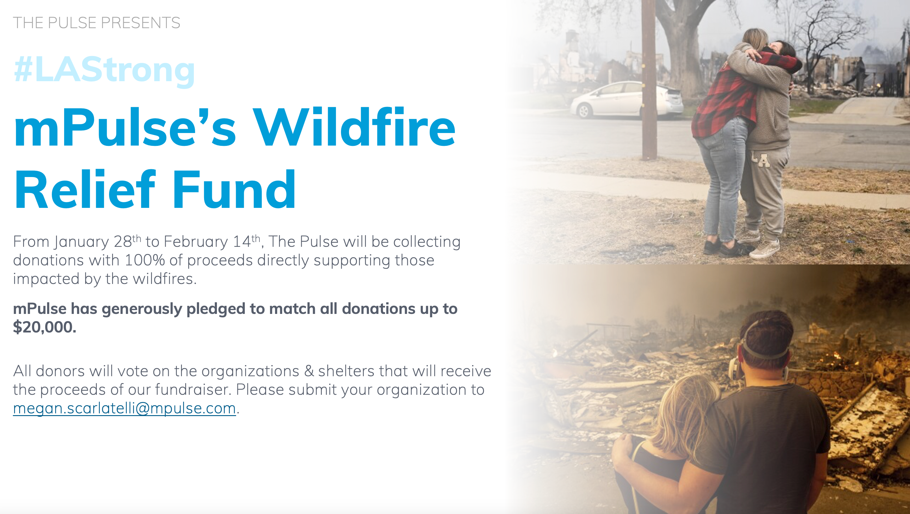 Fundraiser by Megan Scarlatelli : mPulse SoCal Wildfire Relief Fund