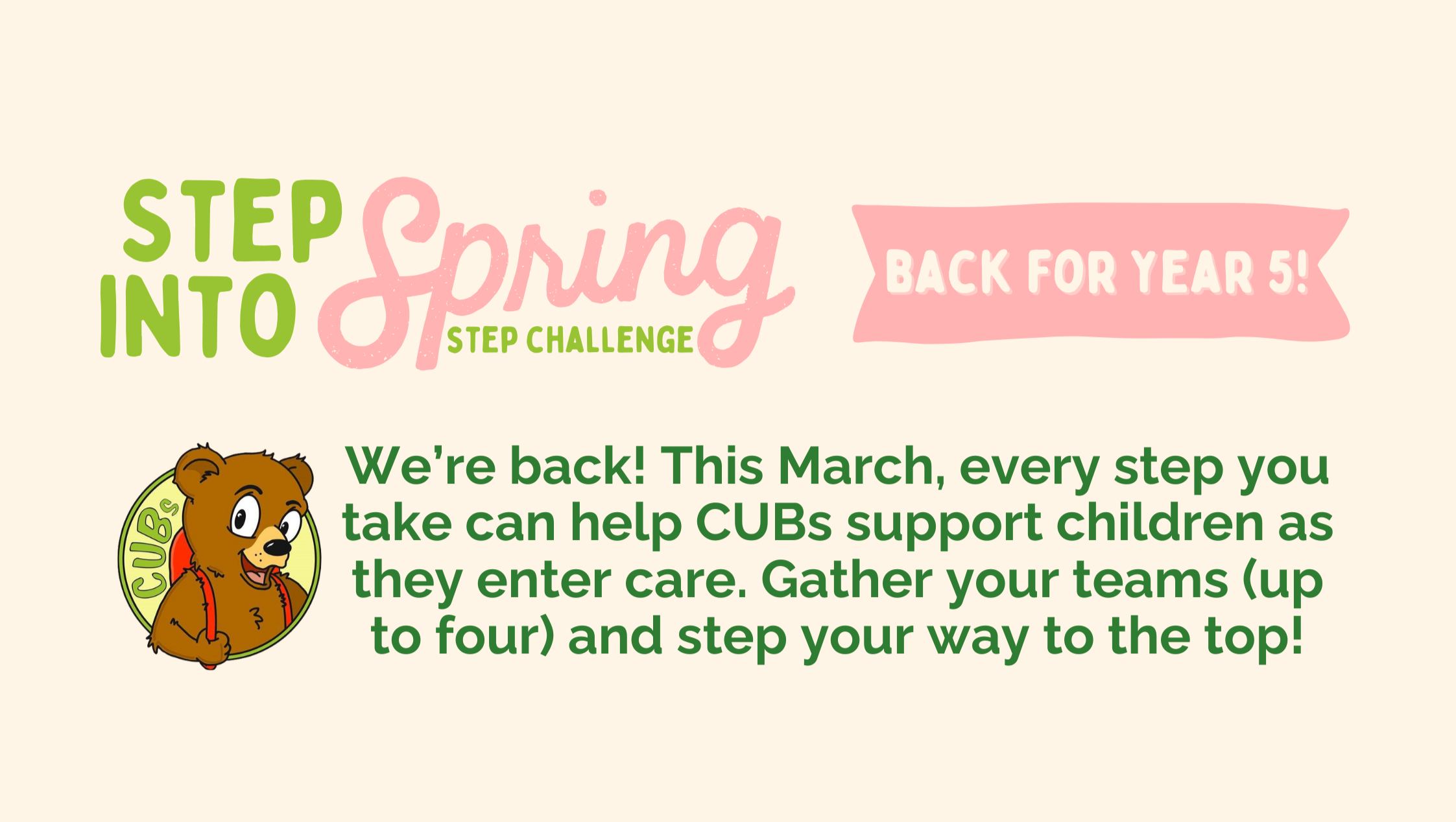 Fundraiser by Maddie Butlin : Step into Spring - Annual Step Challenge