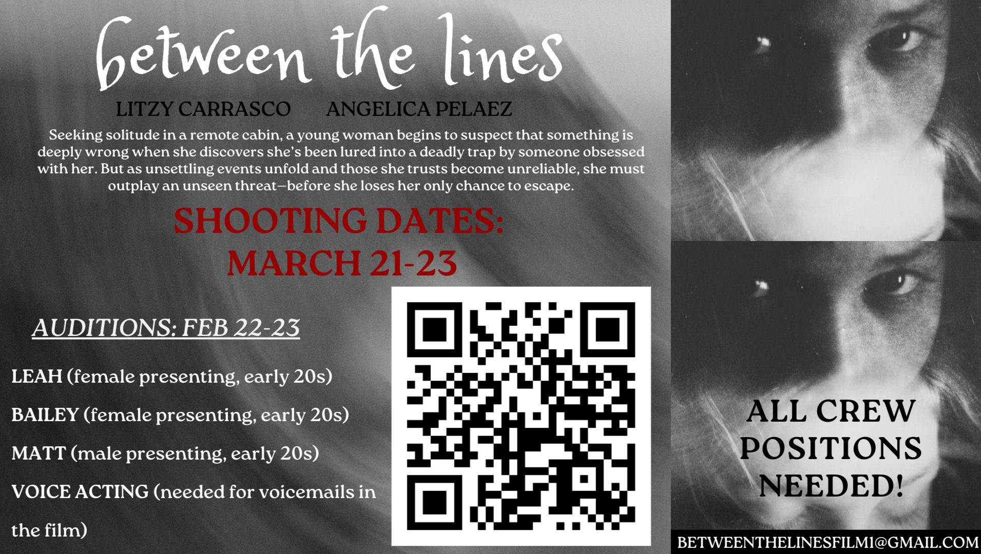 Fundraiser by Angelica Maria Pelaez : Between the Lines Short Film