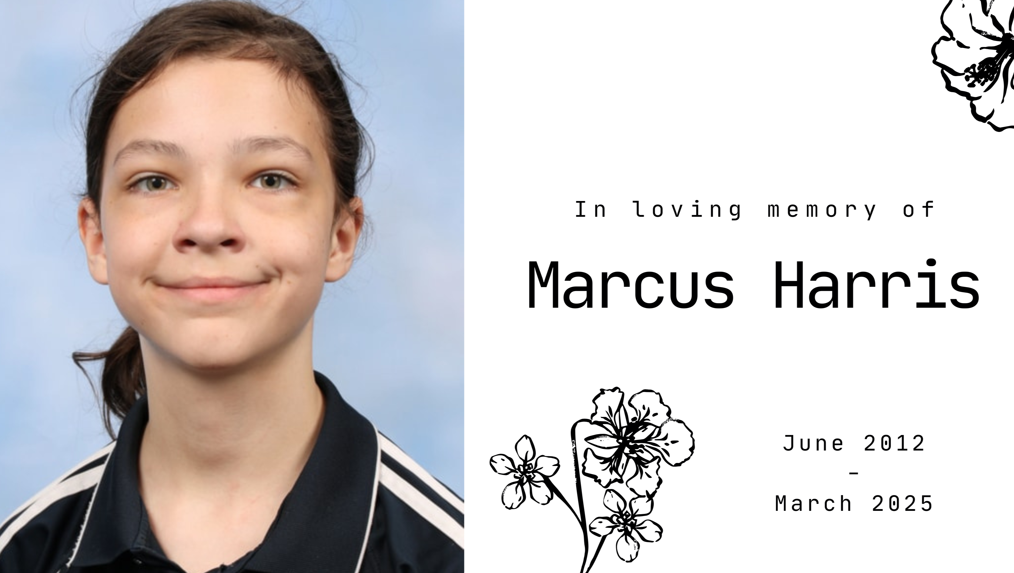 Fundraiser for Wayne Crouch by Carol Weatherwax : Memorial for Marcus