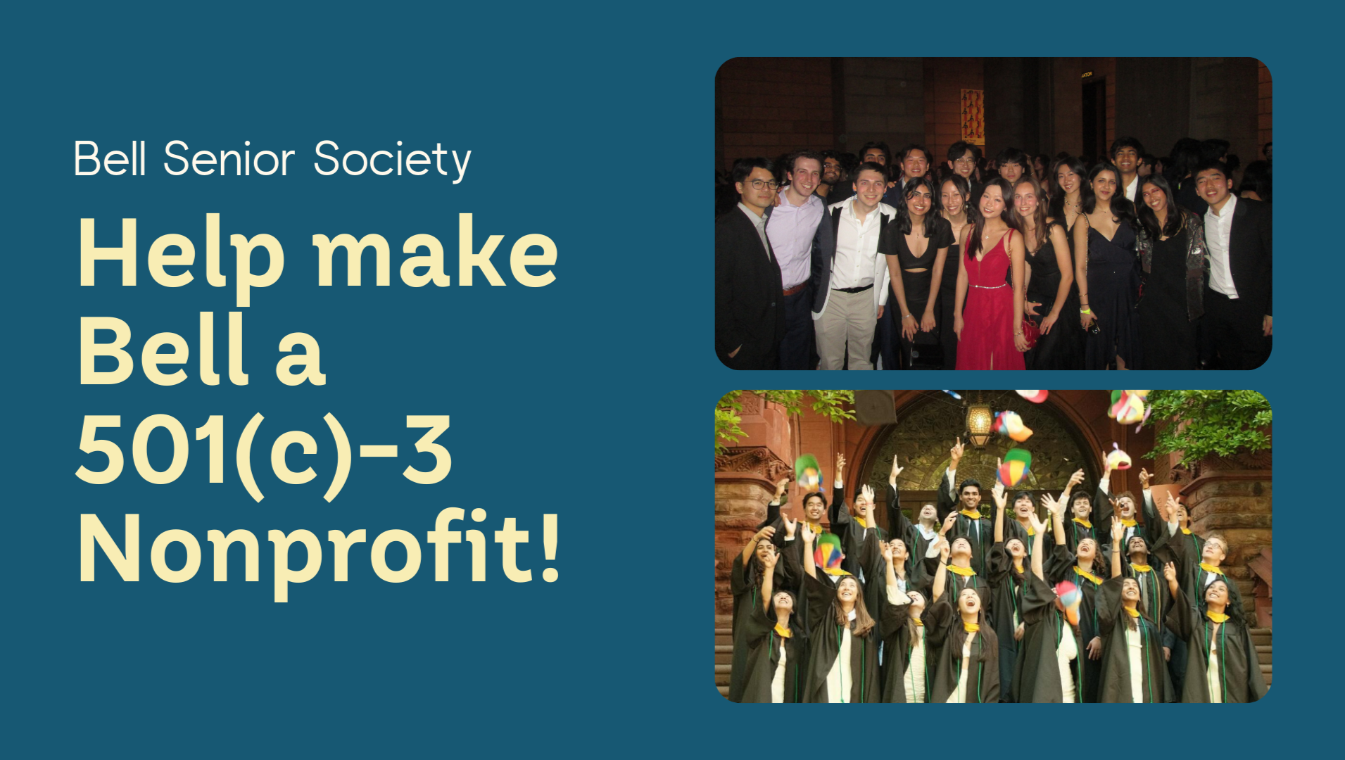 Fundraiser by Bell Senior Society : Support Bell's Journey to Nonprofit Status