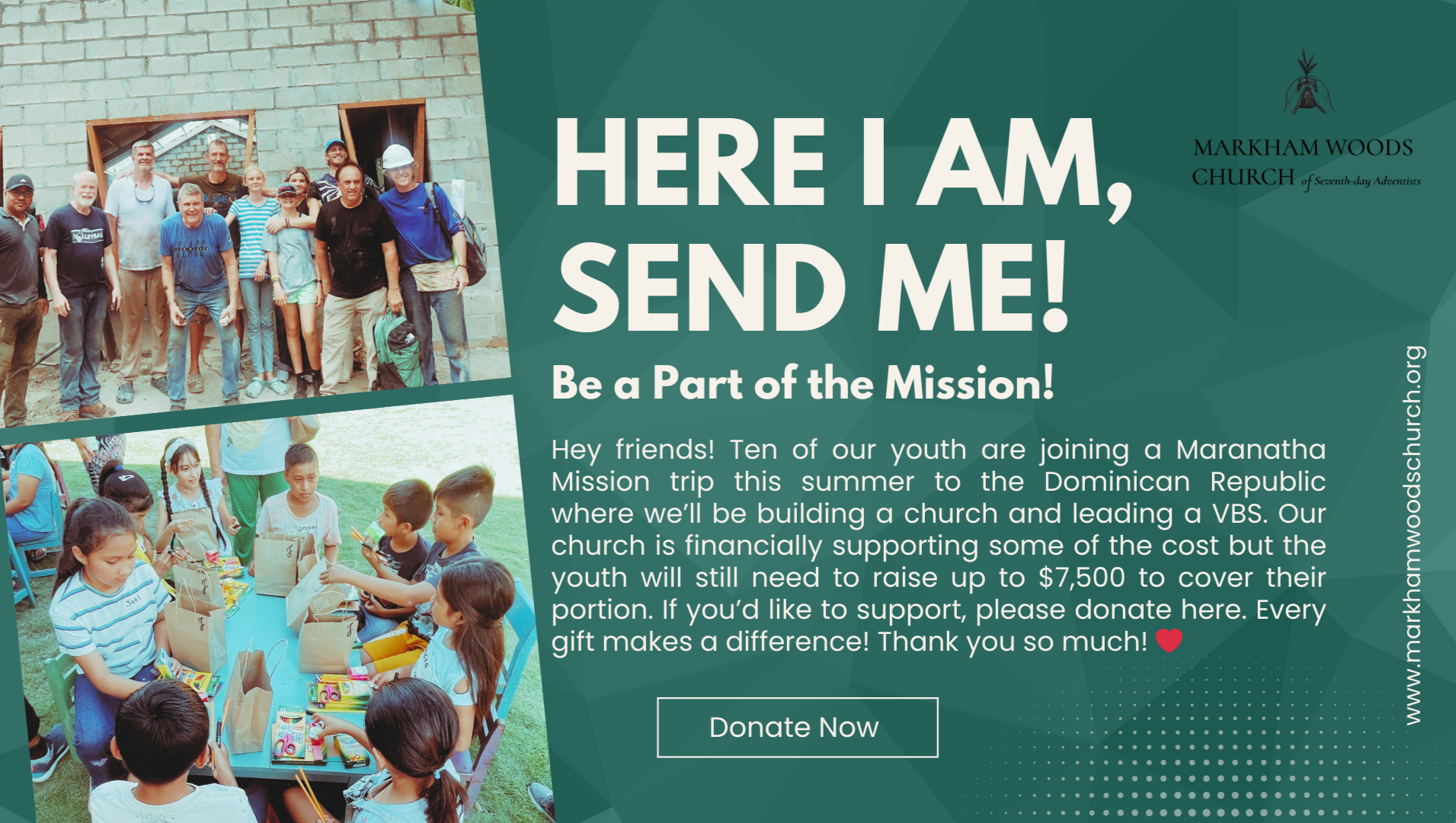 Fundraiser by Lawren Fogg : Here I Am, Send Me – DR Mission Trip 2025