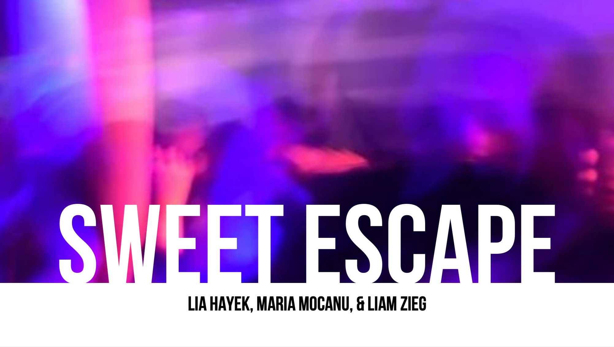 Fundraiser for maria mocanu by Liam Zieg : Support "Sweet Escape": A ...
