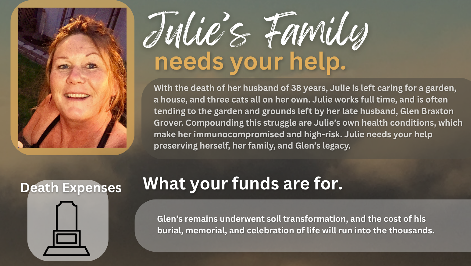 Fundraiser by Ethan Grover : Glen and Julie's family needs your help.