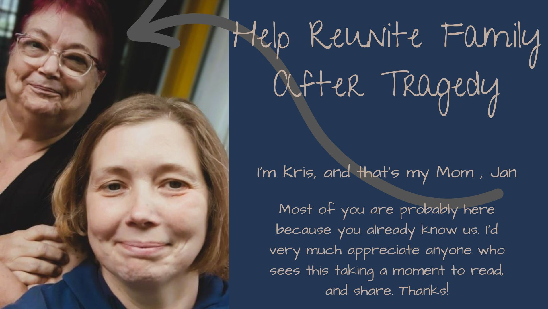 Fundraiser by Krista Kerr : Reunite Mother and Daughter After Tragedy