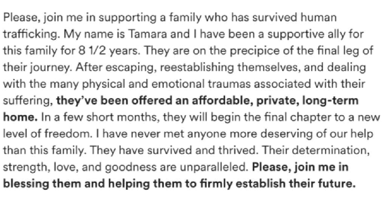 Fundraiser by Megan Withrow : Support a family of trafficking survivors ...