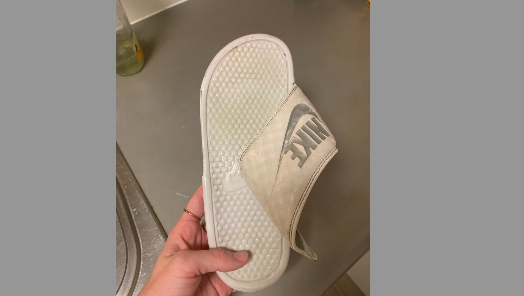 Fundraiser by Kaitlyn Sapsford : White Nike Slides
