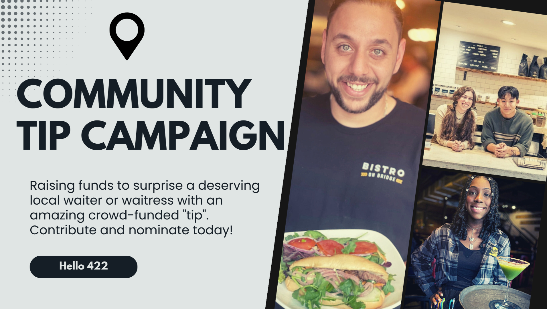 Fundraiser by Chris Lerch : Hello 422's "Community Tip Campaign"